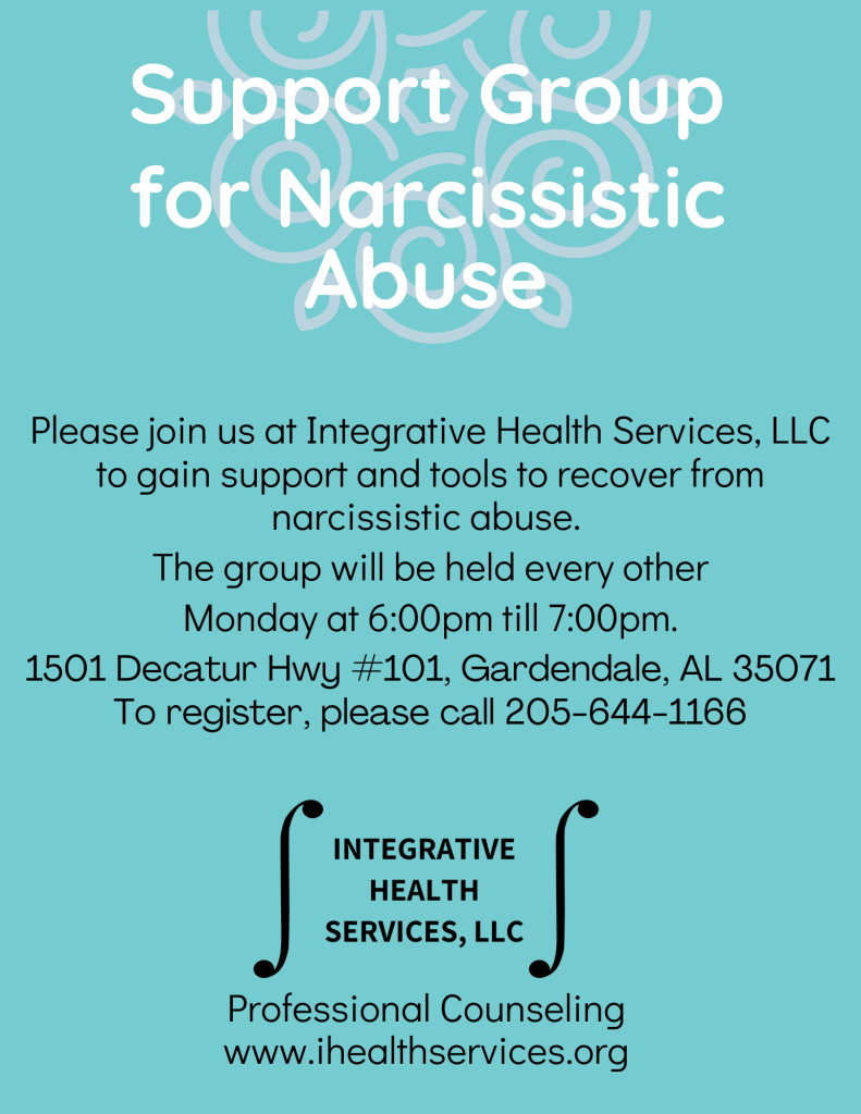 Support Group for Victims of Narcissism & Abuse - Integrative Health ...
